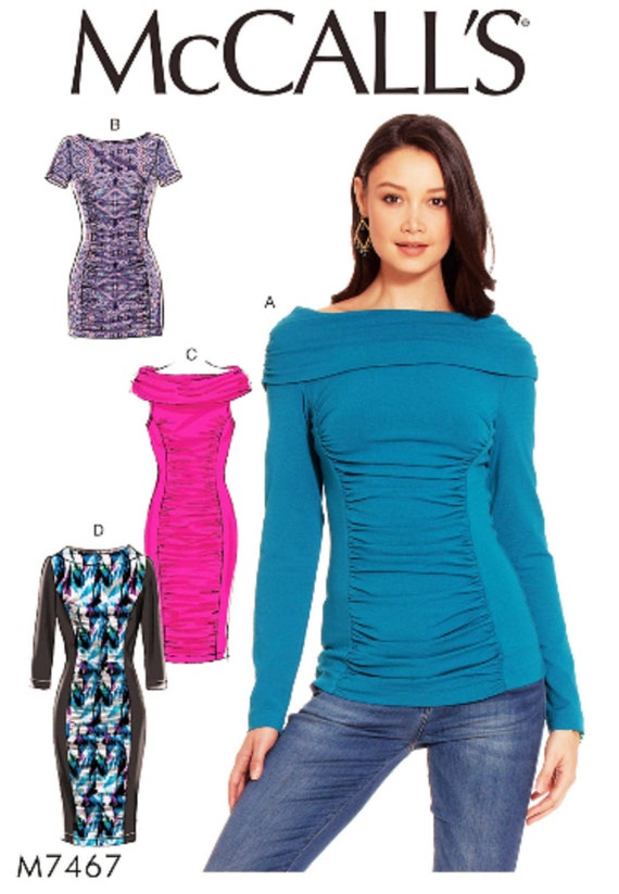 Sewing Pattern Women's Close Fit Dress Pattern Stretch | Etsy