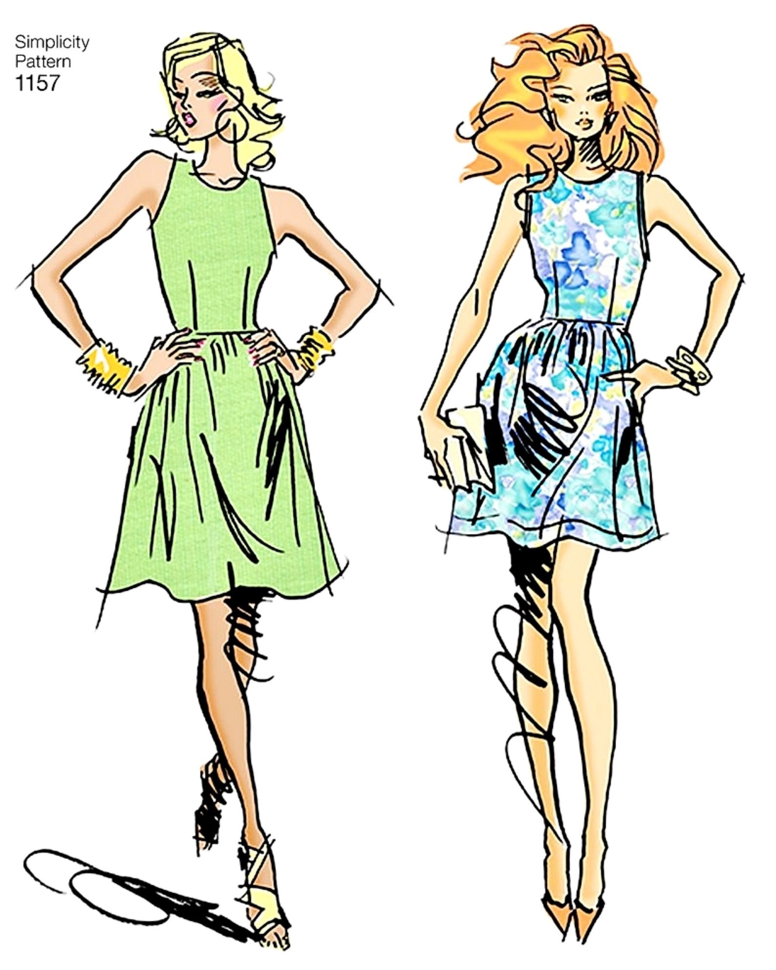 Sewing Pattern Women's Dress Pattern Project Runway Dress - Etsy