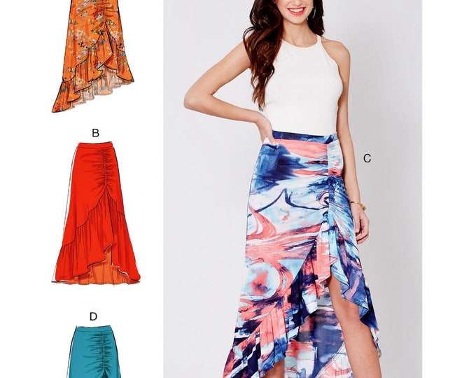 Sewing Pattern Pull on Skirt Pattern Flounce Skirt Pattern - Etsy