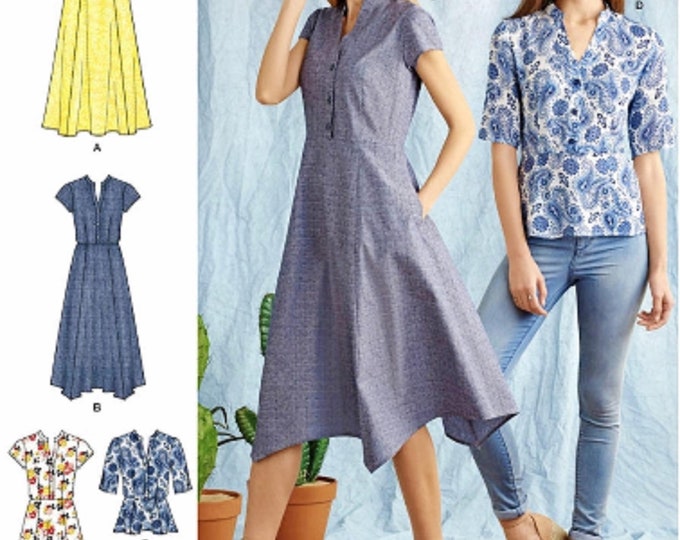 Sewing Pattern Loose Fit Peasant Dress Pattern, Easy Dress Pattern ...