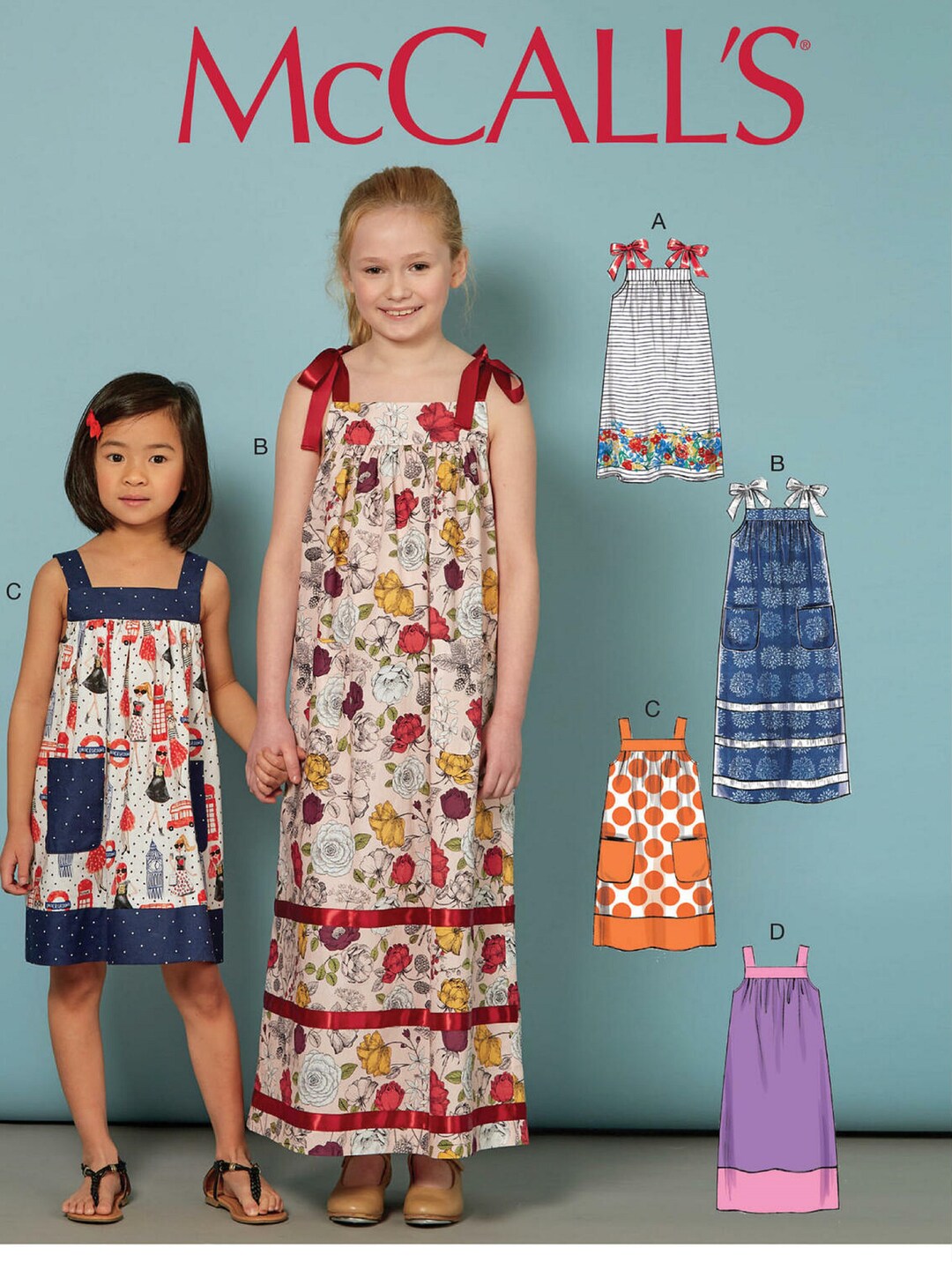 Sewing Patterns Girls' Easy Sundress Pattern Mcall's - Etsy