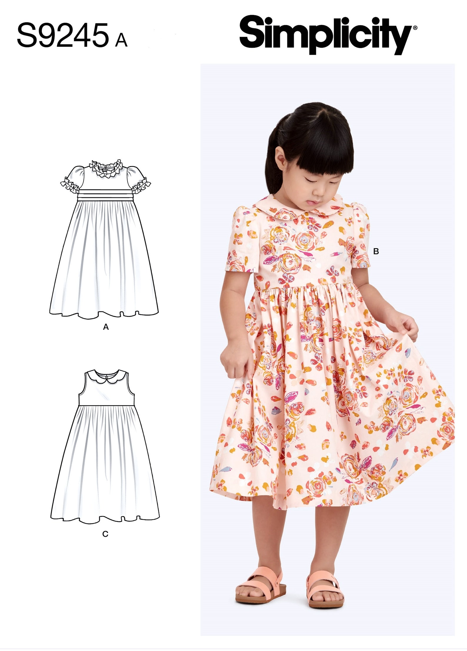 Sewing Pattern Girls' Dress Pattern Little Girls' - Etsy