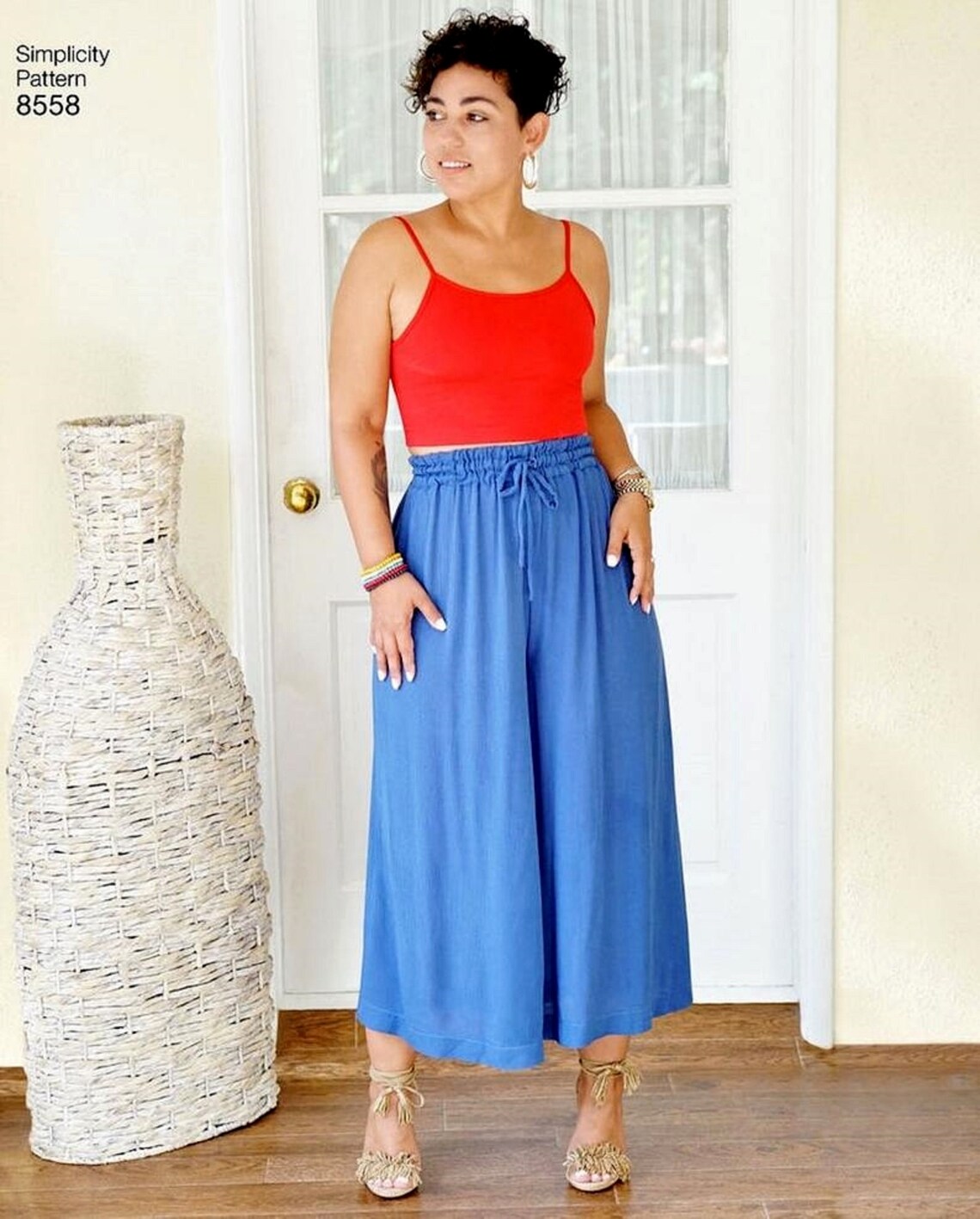 Sewing Pattern Women's Wide Leg Shorts Pattern Cropped | Etsy