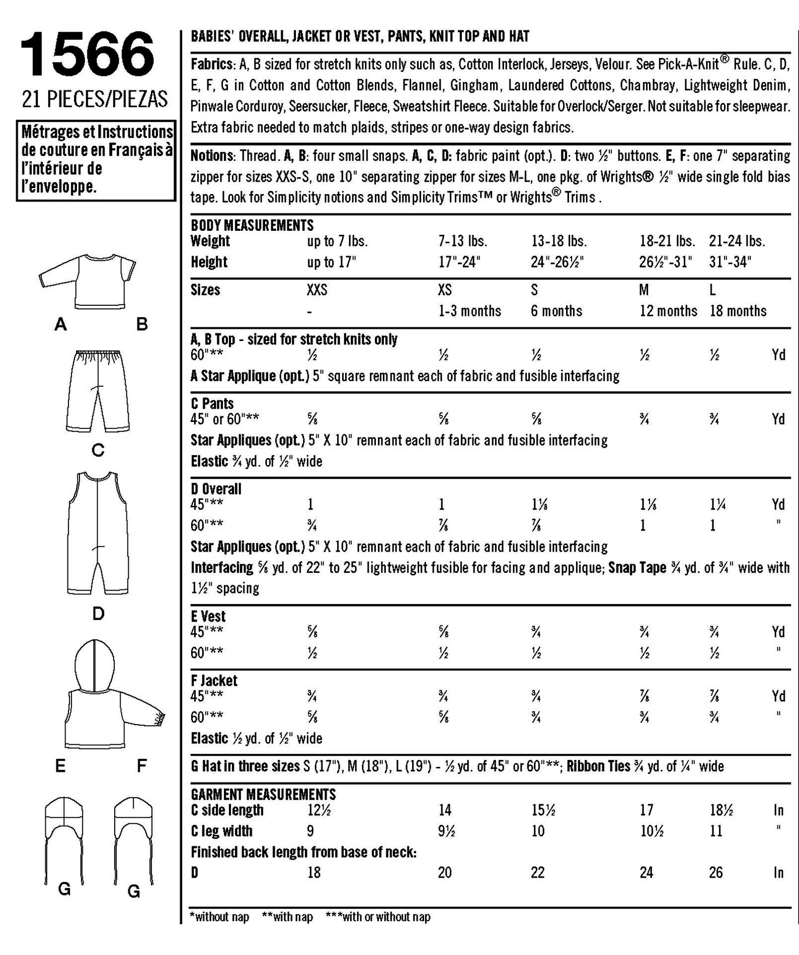 Sewing Pattern Baby Overalls Pattern, Toddler Hooded Jacket Pattern ...