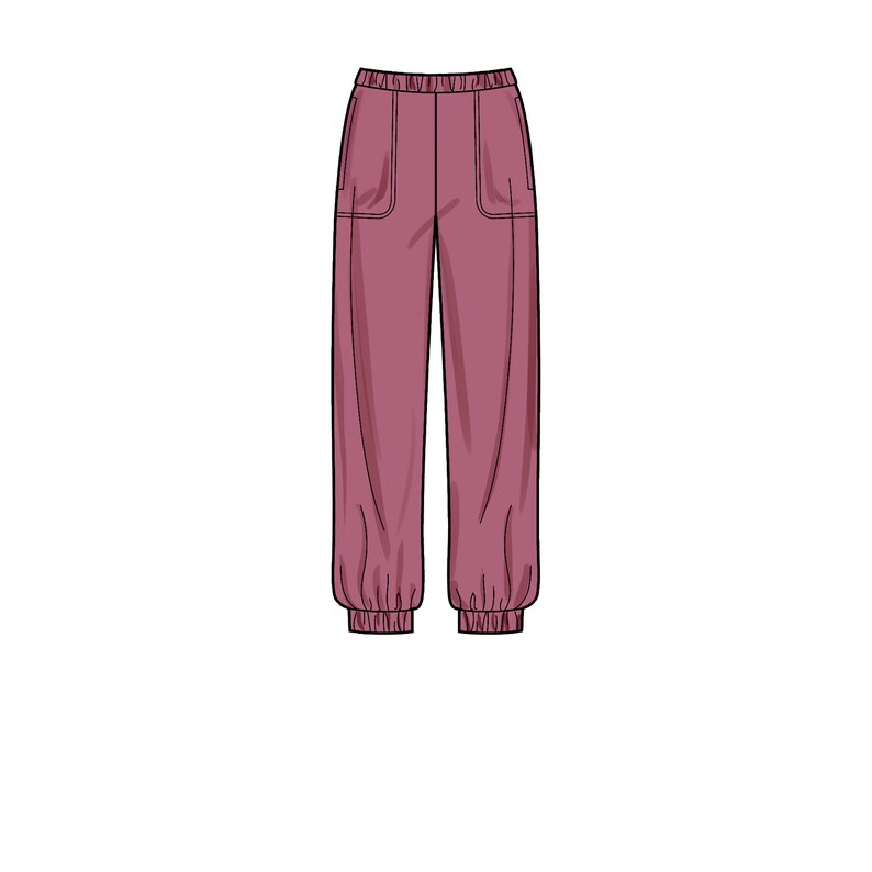 Sewing Pattern Unisex Tops and Sweatpants With Pockets Pattern, Long ...