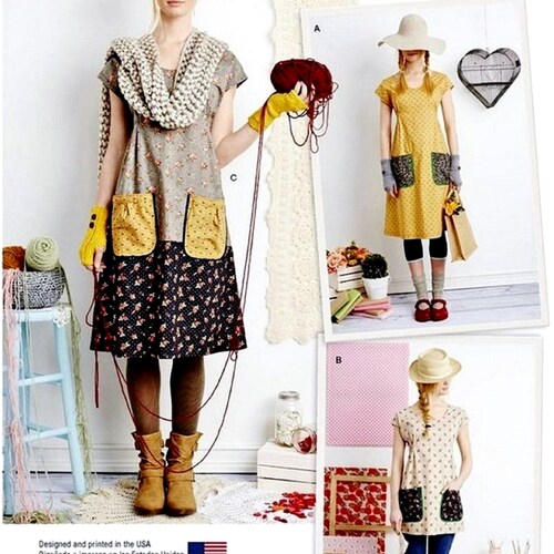 MOCHA Basic A-line Tunic PDF Sewing Pattern Large Paper | Etsy