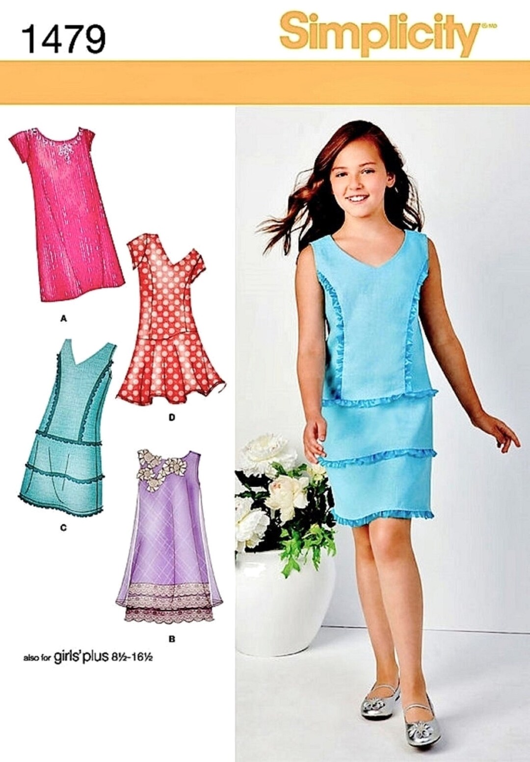 Sewing Pattern Girls' Dress Pattern, Girls' Event Dress Pattern, Girls ...