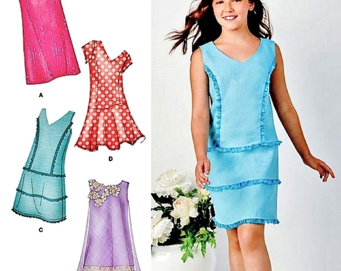 Sewing Pattern Toddlers' Dress Pattern, Little Girls' Easy Dress ...