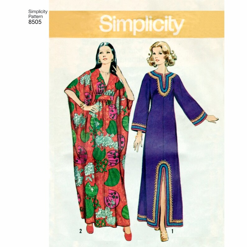 Sewing Pattern Women's Caftan Pattern Vintage Caftan | Etsy