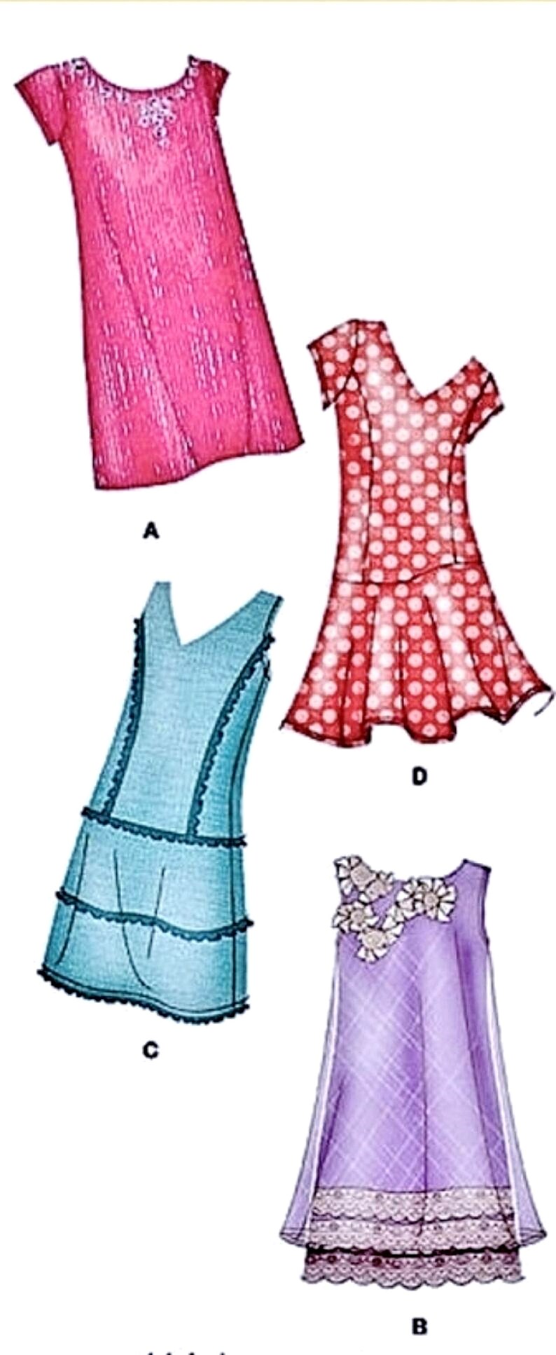 Sewing Pattern Girls' Dress Pattern Girls' Event - Etsy