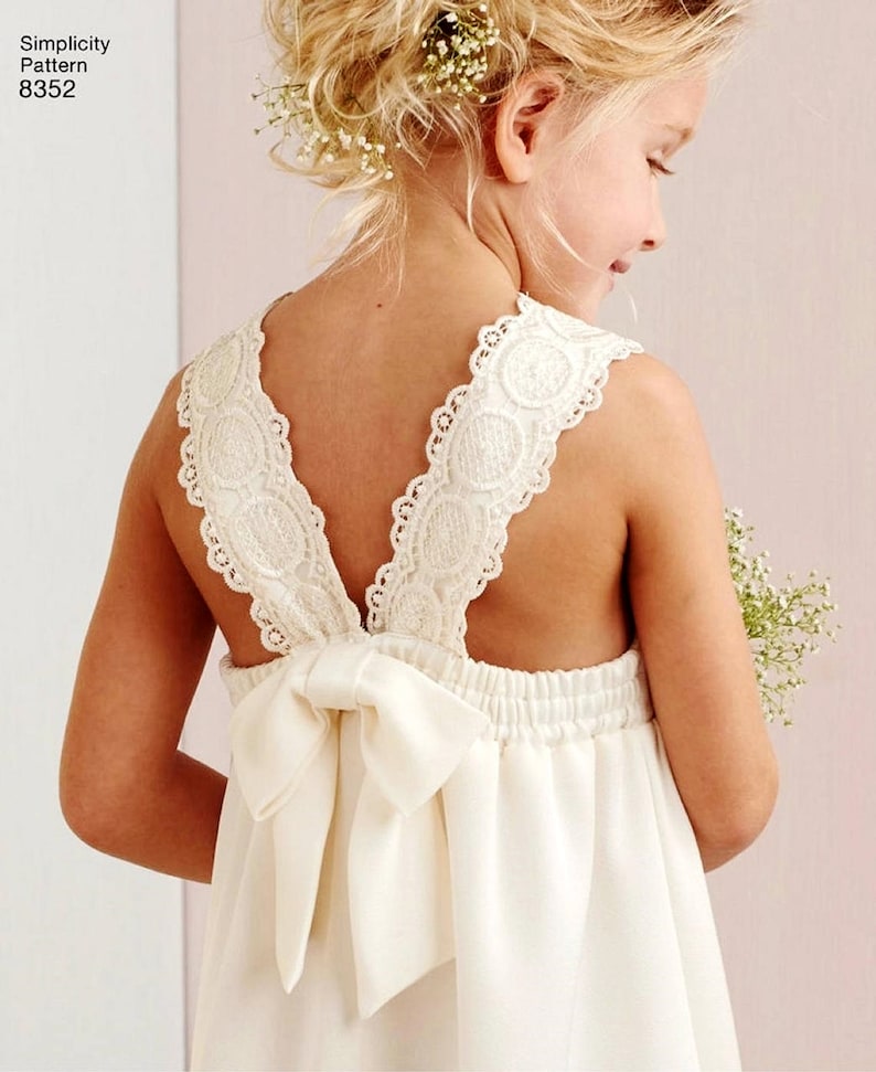 Sewing Pattern Girls' Formal Dress Pattern Flower | Etsy