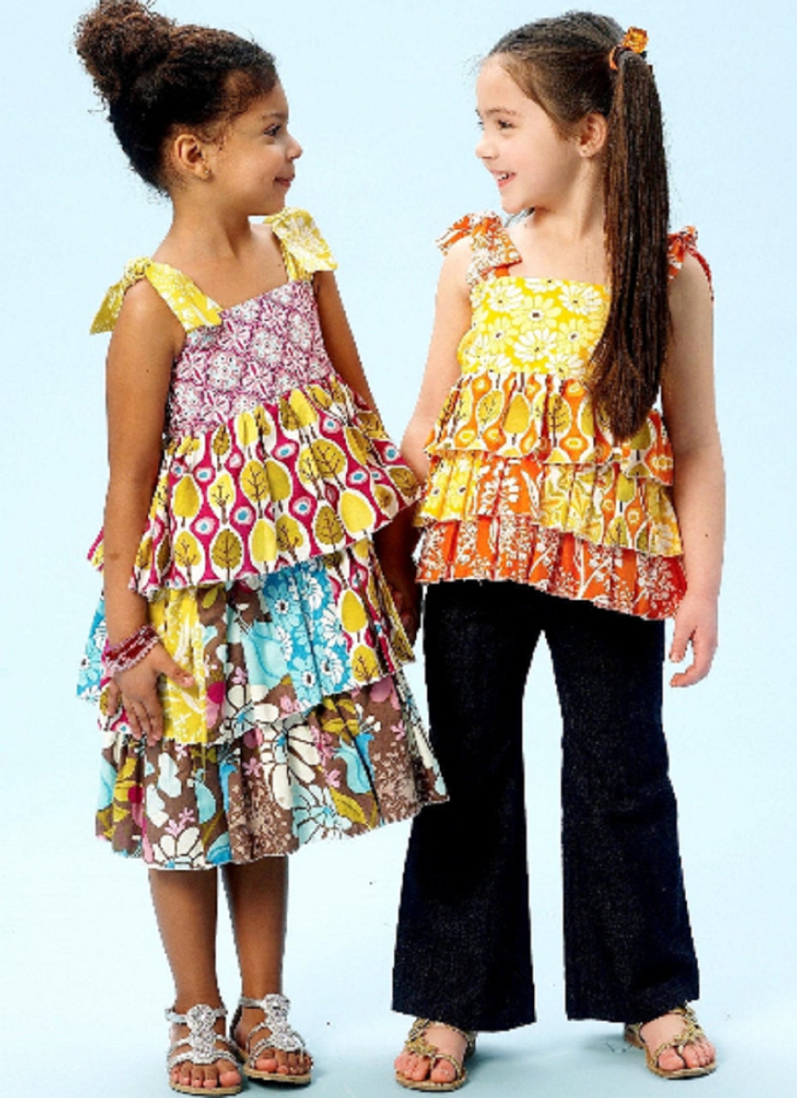 Sewing Pattern Little Girls' Ruffle Dress Pattern - Etsy