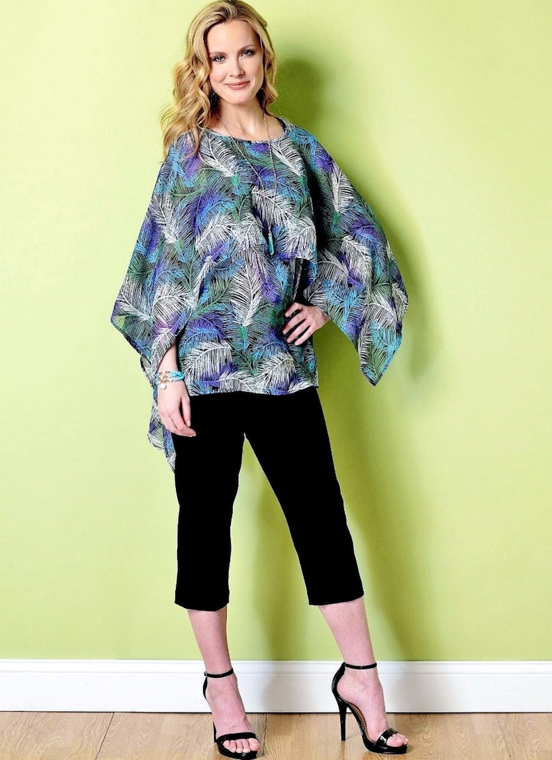 Sewing Pattern Women's Loose Fitting Tunic Tops Pattern, Pullover Tops ...