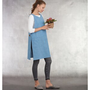 Sewing Pattern Aprons Pattern, Cross Back Apron Pattern, Panel Apron ...