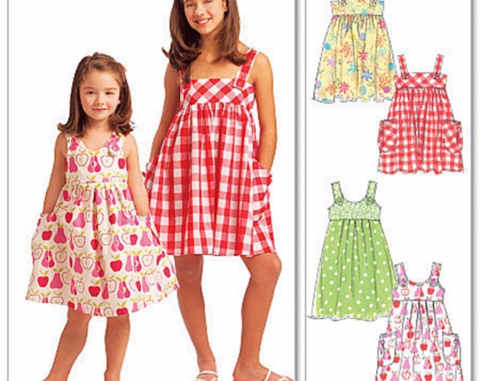 Sewing Pattern Little Girls' Sundress Pattern, Toddlers' Top and Shorts ...