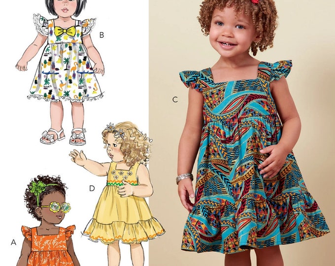 Sewing Pattern Toddler's Summer Dress Pattern, Baby Dress Pattern ...