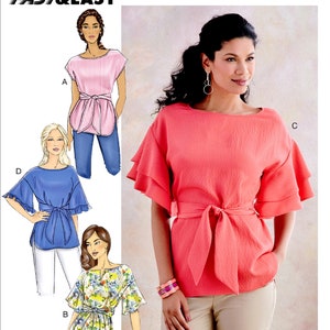 Sewing Pattern Women's Easy Top Pattern, Pullover Top Pattern, Easy ...