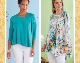 Sewing Pattern Women's Loose Fit Tops Pattern, Pullover Tops Pattern ...