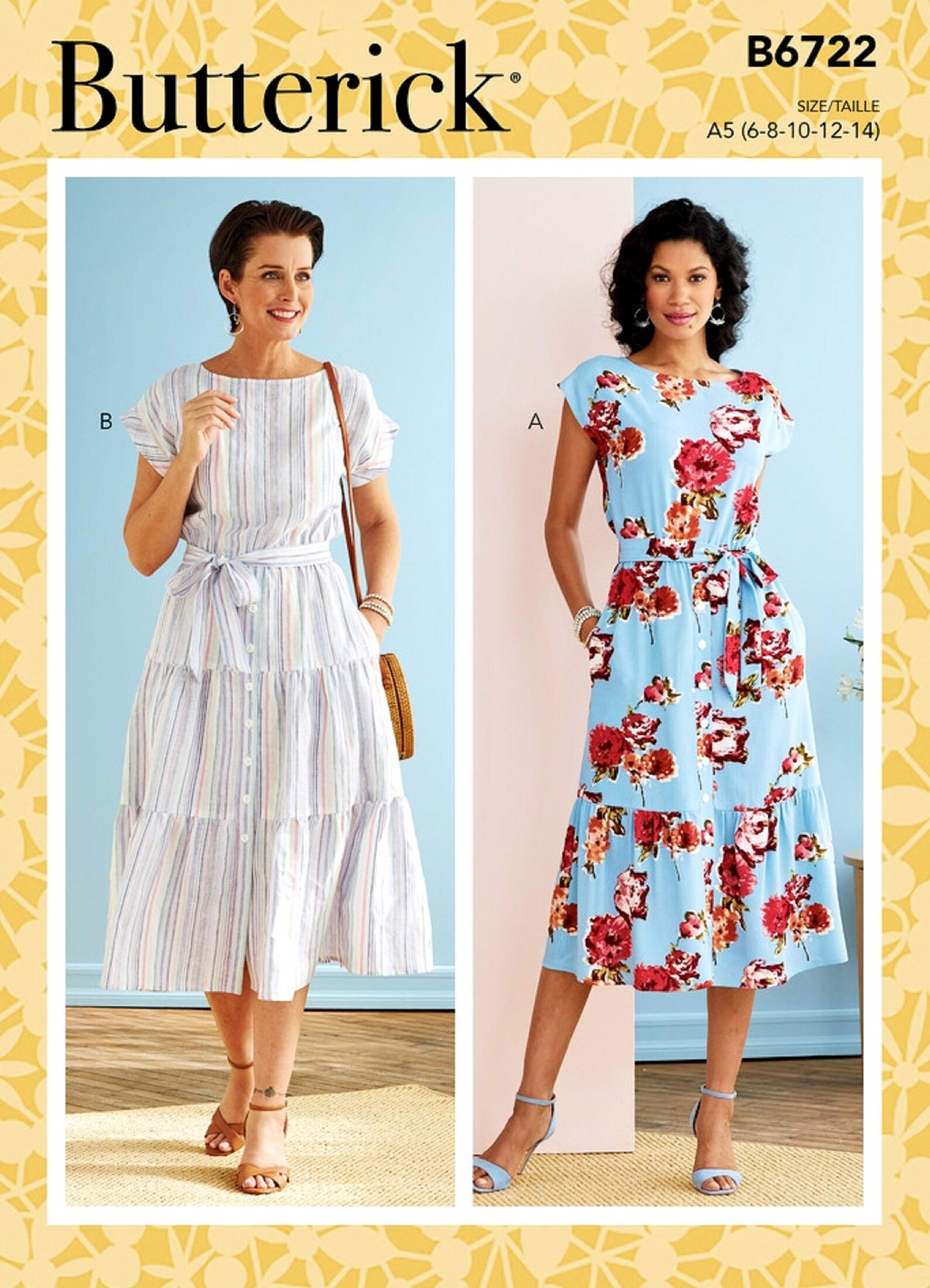 Sewing Pattern Women's Dress Pattern Button Front Dress - Etsy