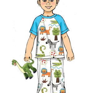 Sewing Pattern Boys' Pajama Pattern Little Boys' | Etsy