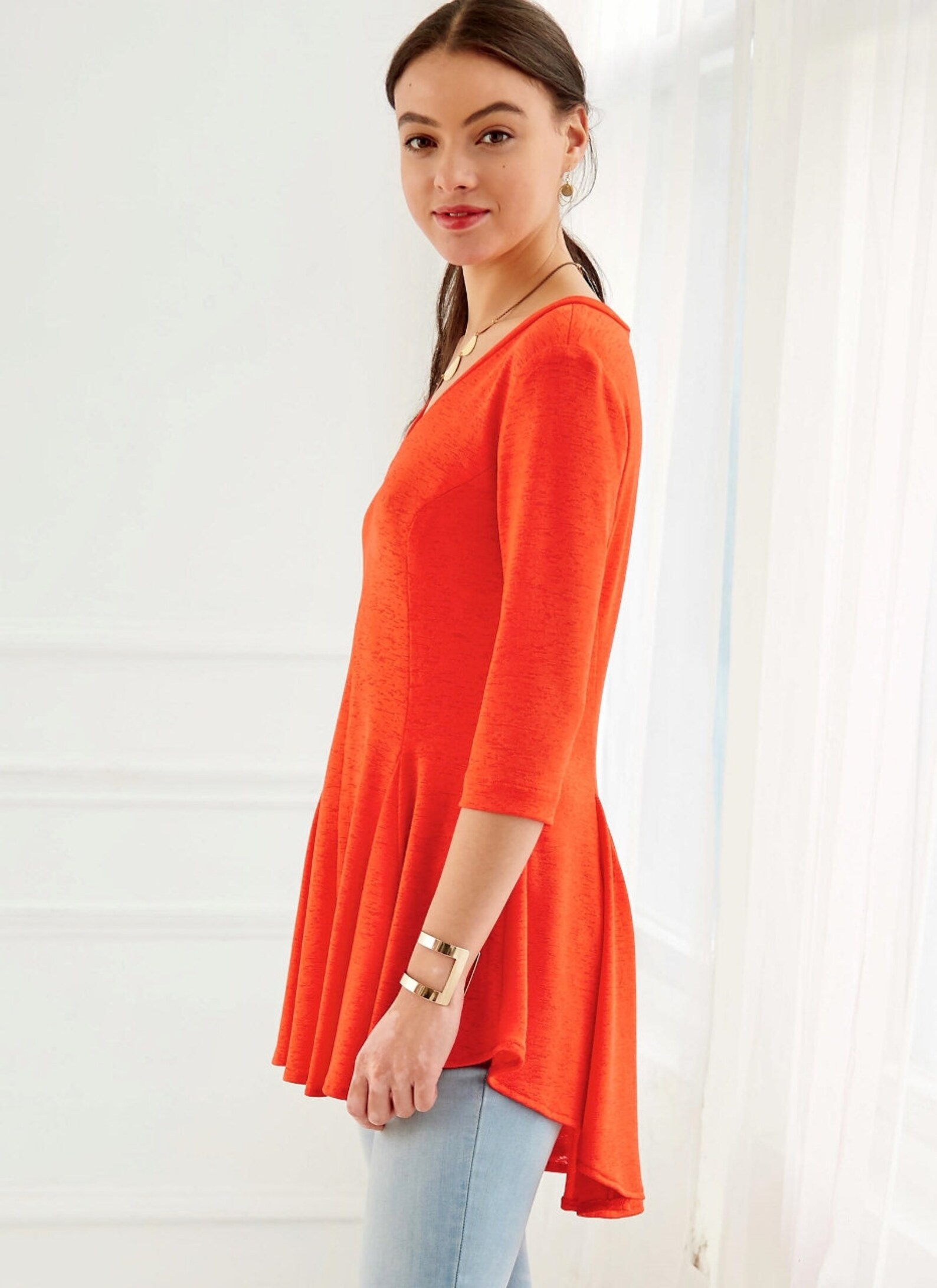 Sewing Pattern Women's Pullover Tops Pattern, Long Sleeve Tops Pattern ...