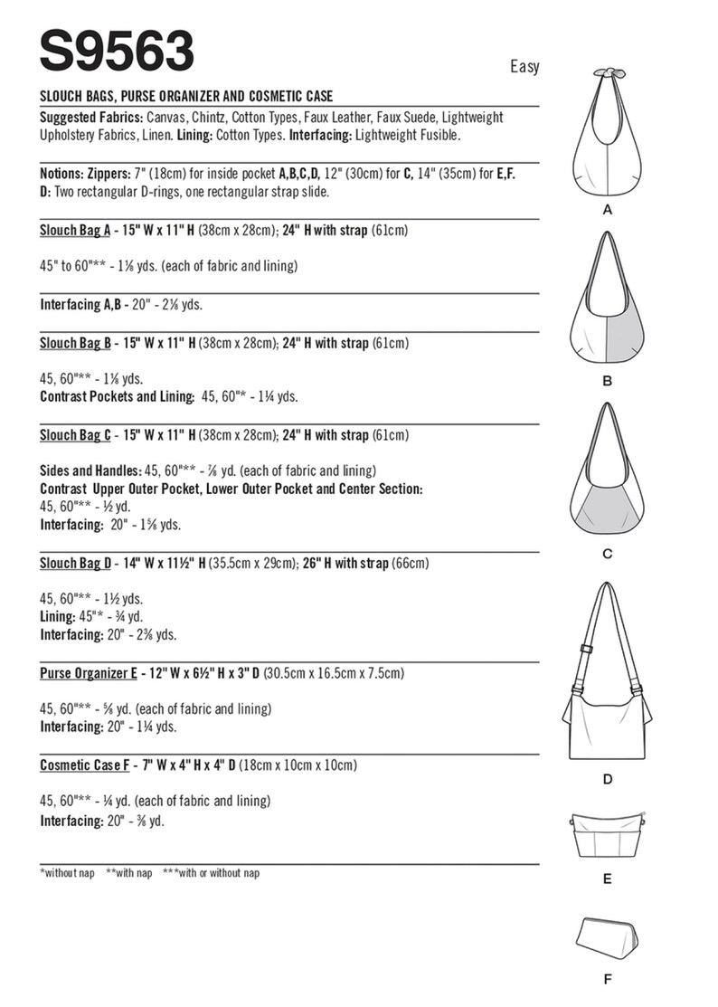 Sewing Pattern Slouch Bags Pattern Purse Organizer Pattern - Etsy