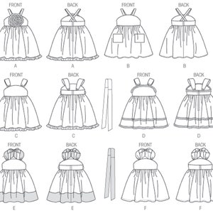 Sewing Patterns Little Girls' Sundress Pattern, Girls' Lined Sundress ...