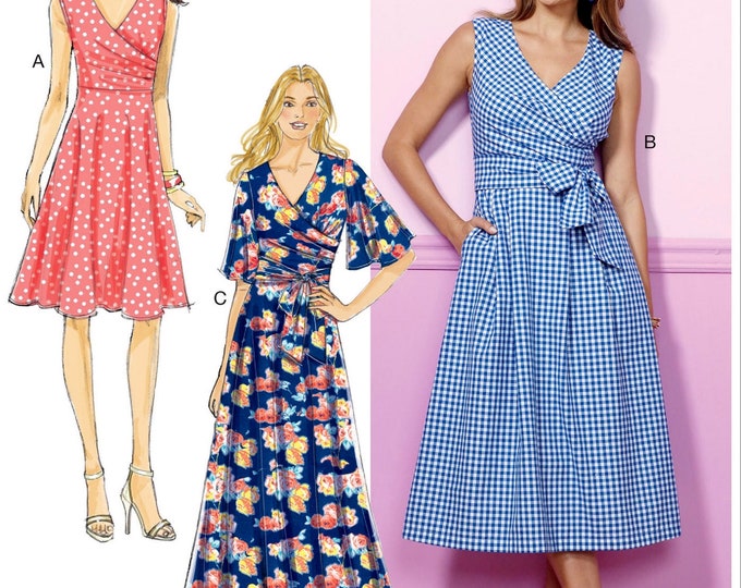 Sewing Pattern Dress Pattern, Casual Dress Pattern, Long Dress Pattern ...