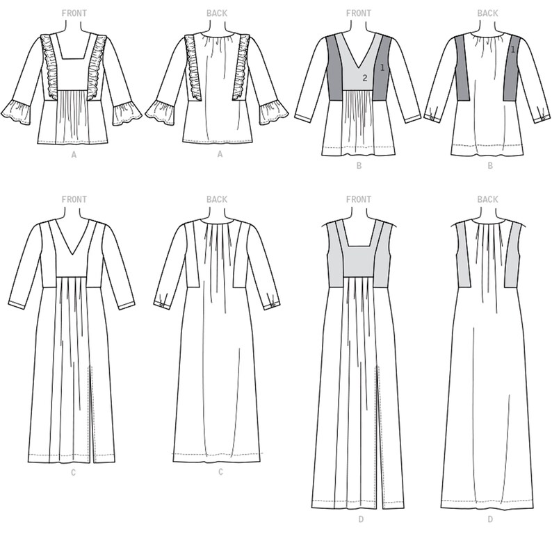 Sewing Pattern for Misses Loose Fit Dress Pattern Loose Fit | Etsy