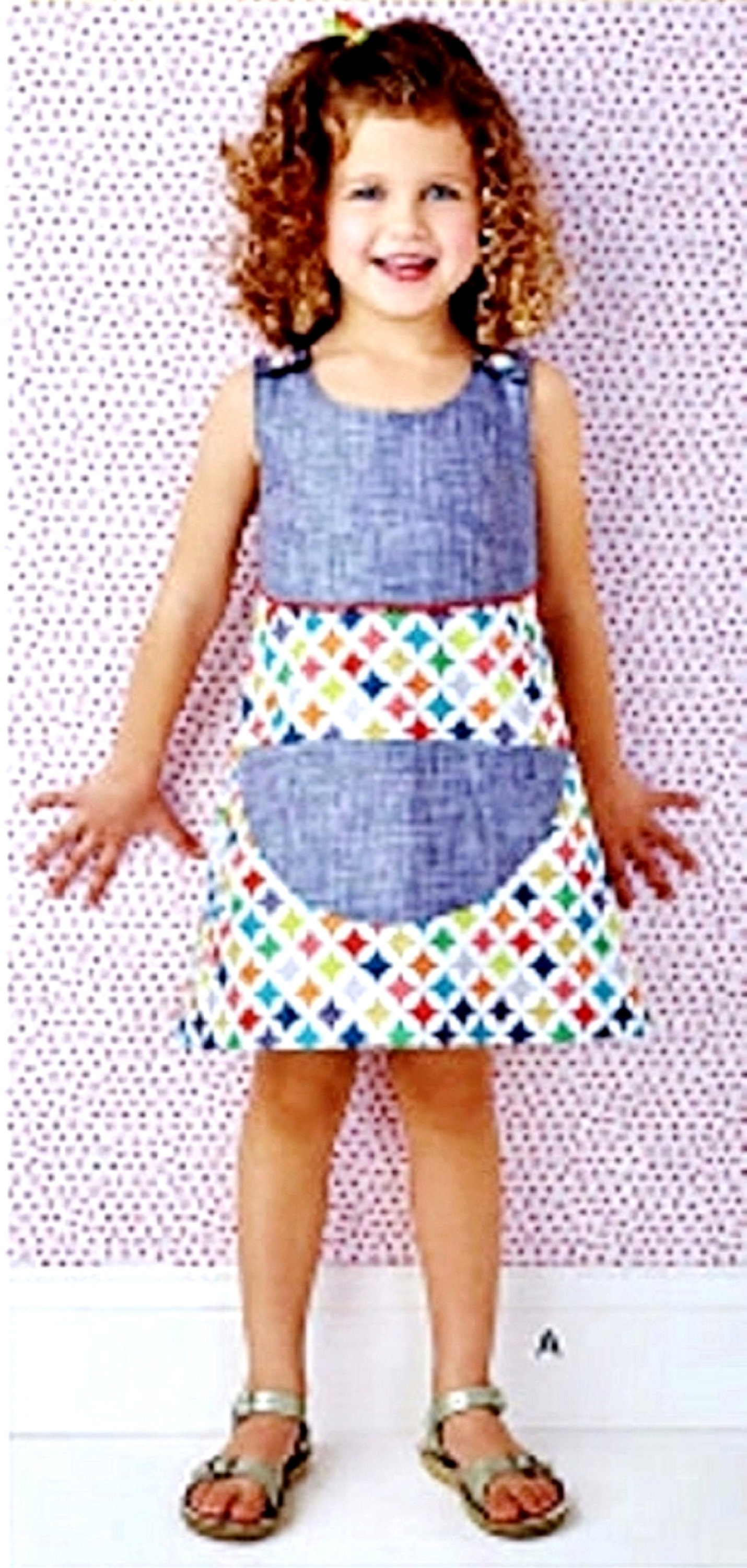 Sewing Pattern Little Girls' Easy Loose Fit Dress Pattern - Etsy