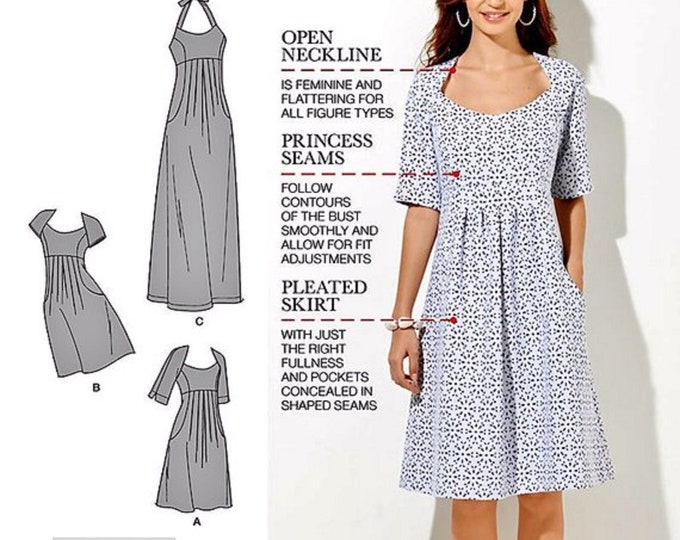 Sewing Pattern Women's Dress Pattern Halter Top Dress - Etsy