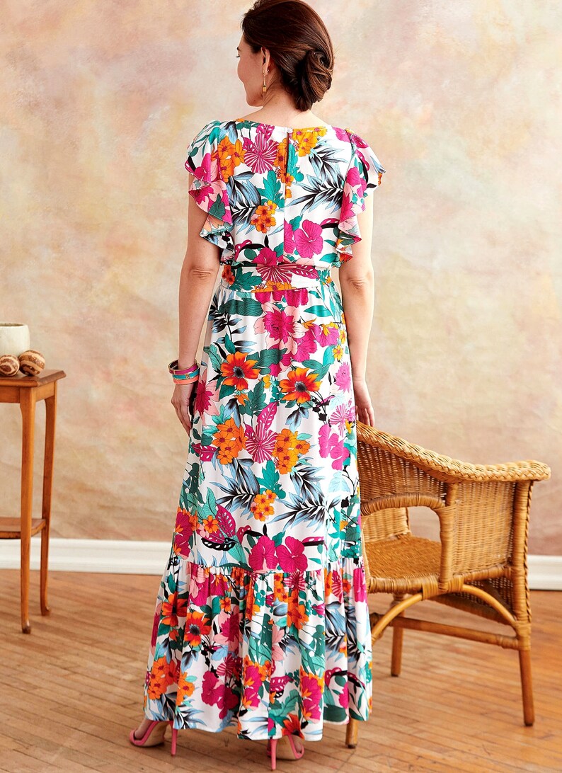 Sewing Pattern Easy Dress Pattern, Casual Long Dress Pattern, Easy ...