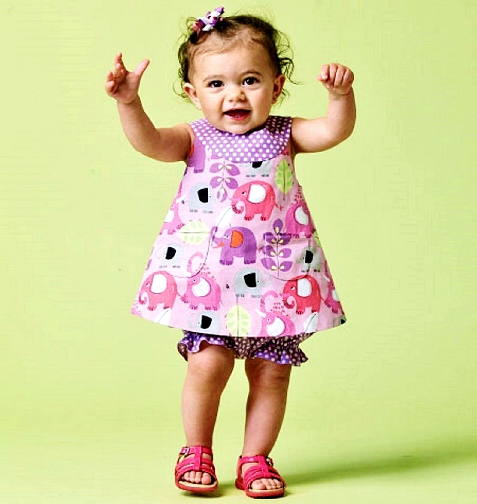 Sewing Pattern Toddlers' Sundress Pattern, Baby Top and Bloomers ...