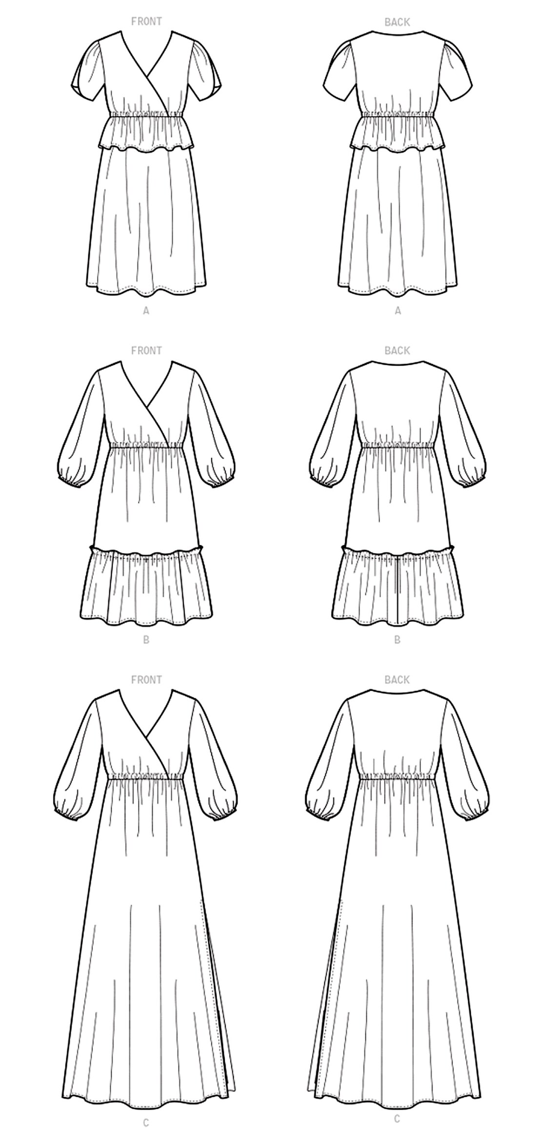 Sewing Pattern Women's Dress Pattern Easy Pullover Dress | Etsy