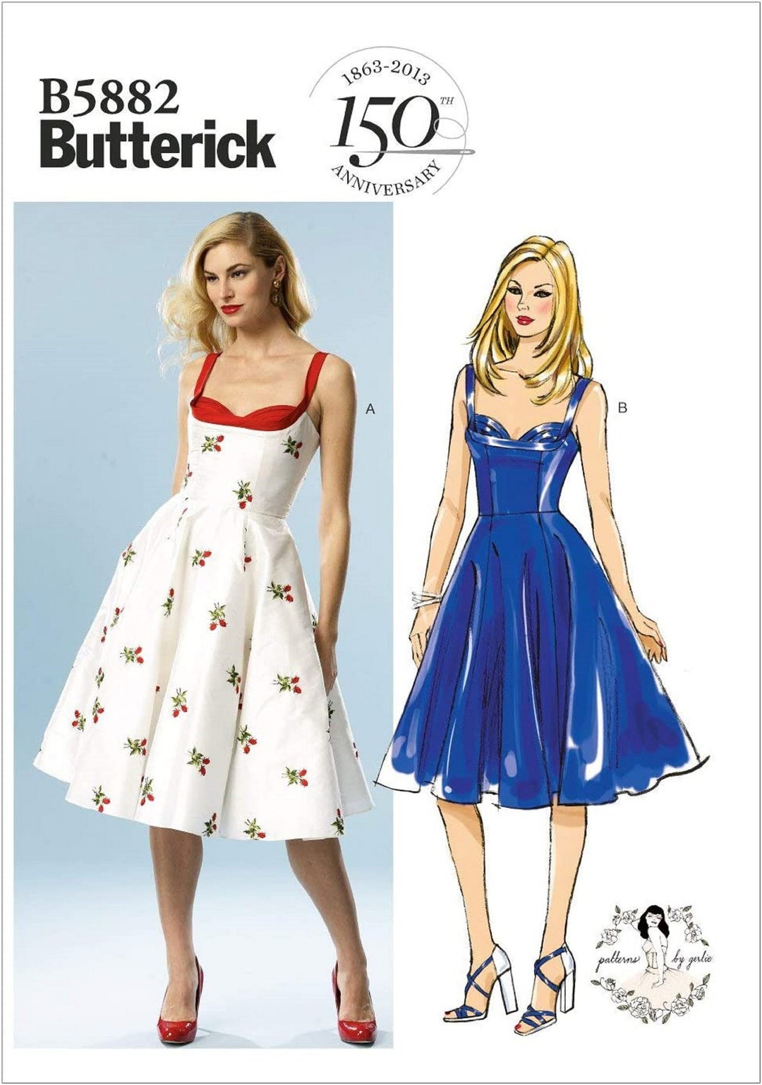 Paper Sewing Patterns Women's Dress Pattern, Evening Dress Pattern ...