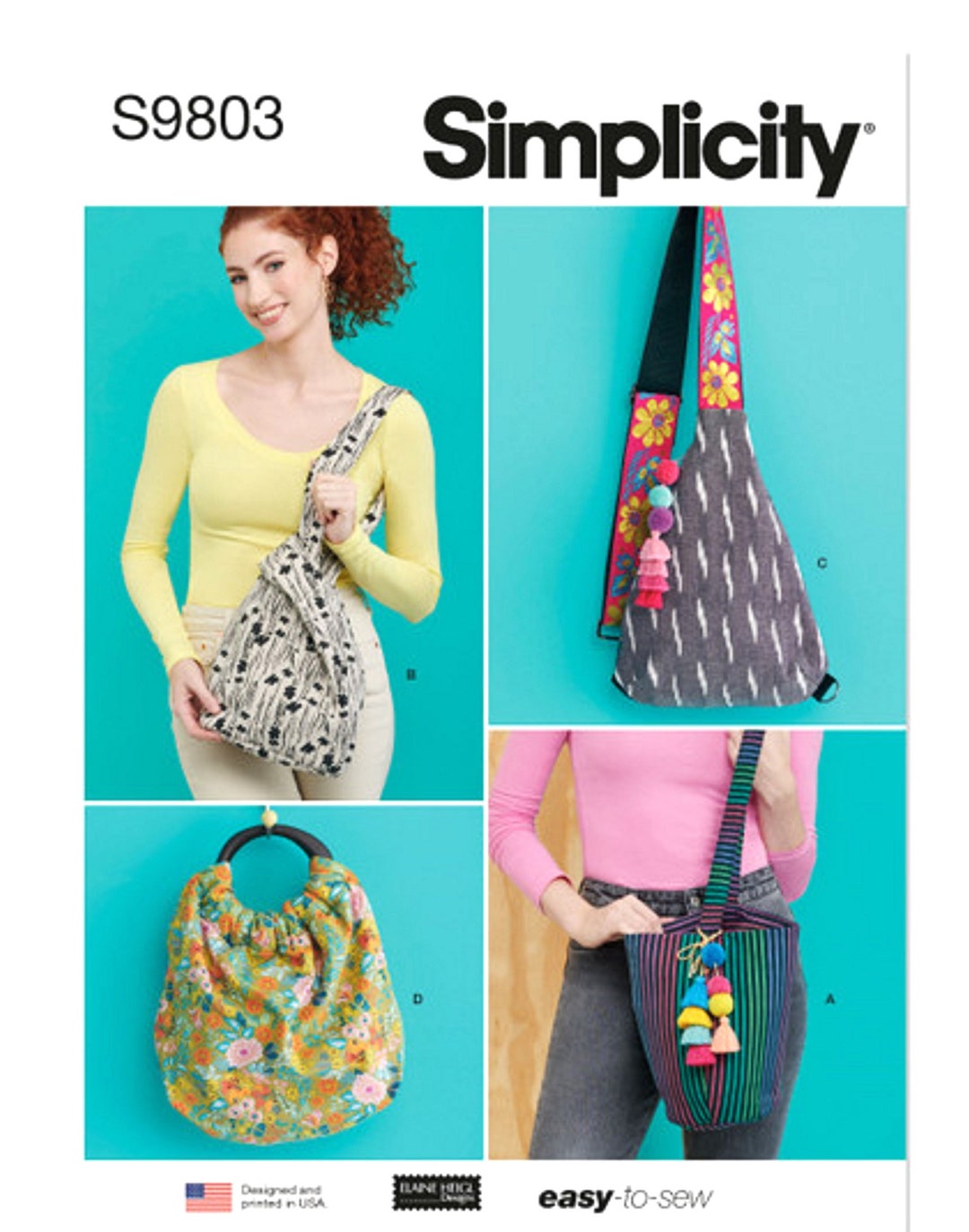 Sewing Pattern Cloth Bags Pattern, Slouch Bag Pattern, Sling Bag ...