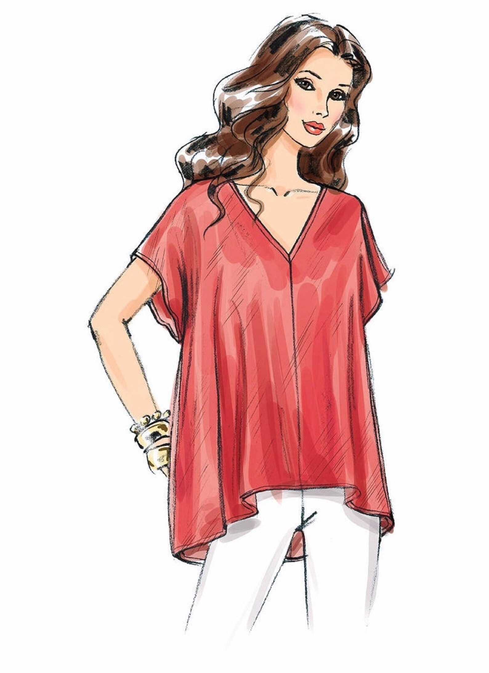 Sewing Pattern Women's Loose Fit Tops Pattern Pullover - Etsy