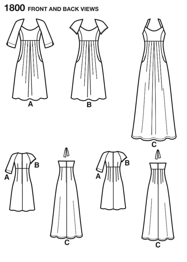 Sewing Pattern Women's Dress Pattern Halter Top Dress | Etsy