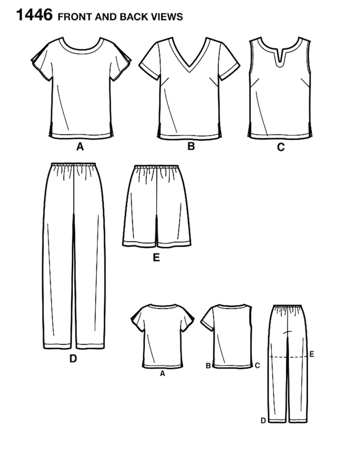 Sewing Pattern Women's Elastic Waist Pants Pattern Easy - Etsy