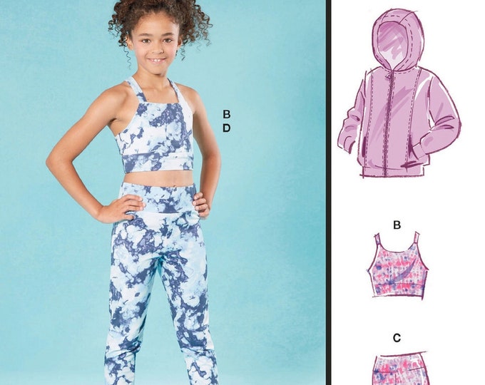 Sewing Pattern Little Girls' Skort Pattern, Tween Girls' Skort Pattern ...