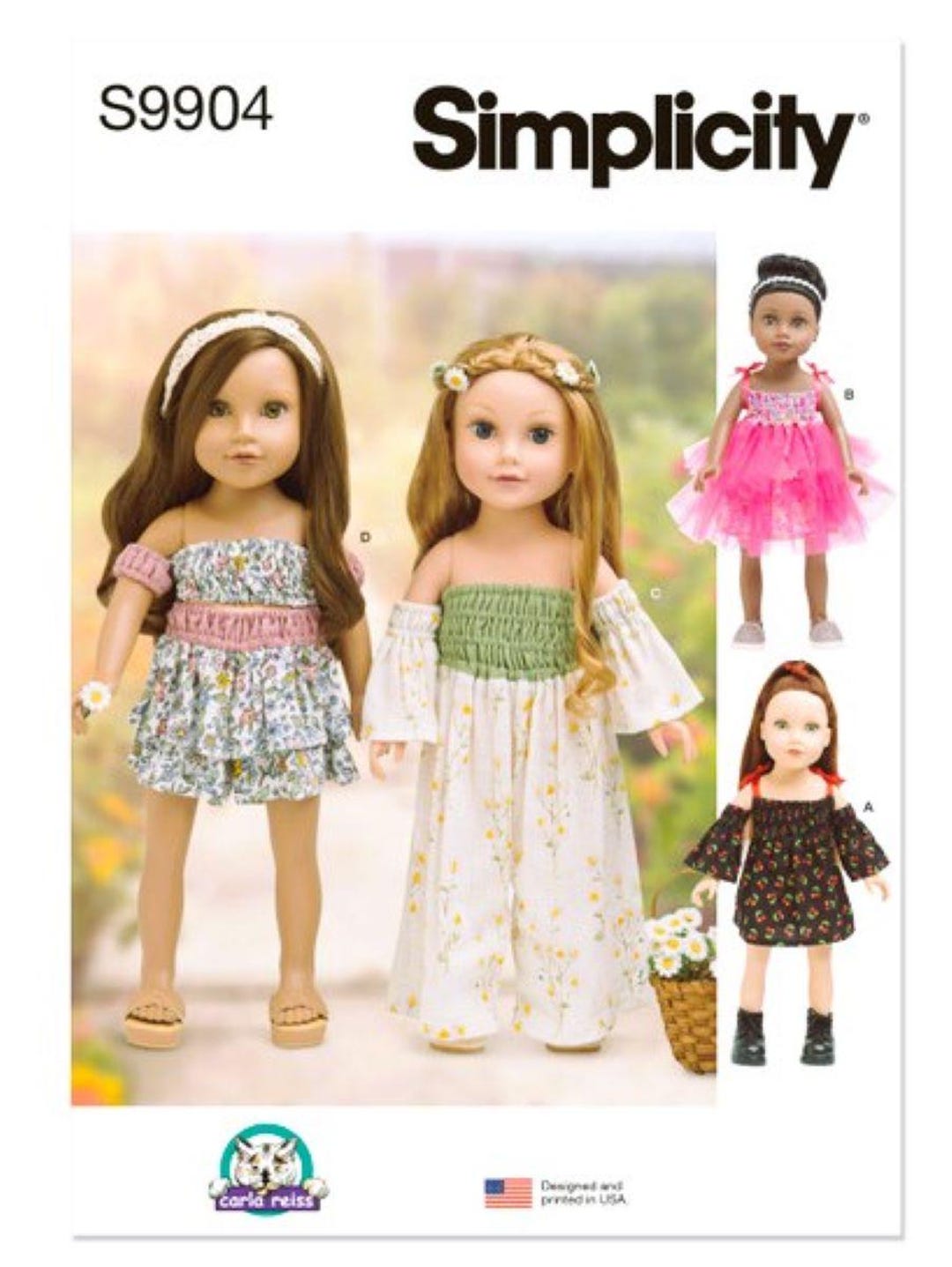 Simplicity Sewing Pattern 18 Inch Doll Clothes Pattern, Doll Jumpsuit ...