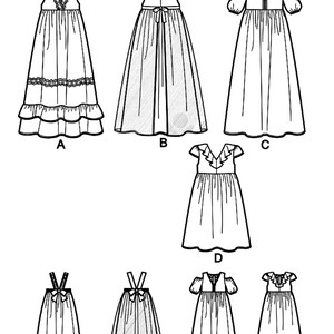 Sewing Pattern Girls' Formal Dress Pattern Flower - Etsy