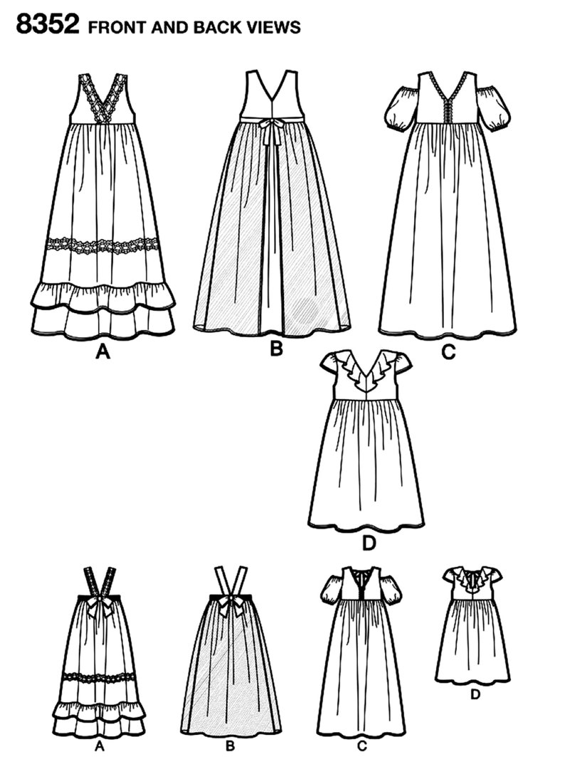 Sewing Pattern Girls' Formal Dress Pattern Flower - Etsy