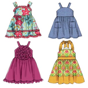 Sewing Patterns Little Girls' Sundress Pattern, Girls' Lined Sundress ...