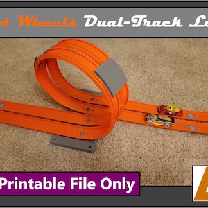 Dual-track Loop for Hot Wheels Cars and Monster Trucks (3D Printable ...