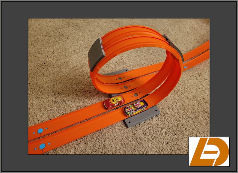 Dual-track Loop for Hot Wheels Cars and Monster Trucks (3D Printable ...