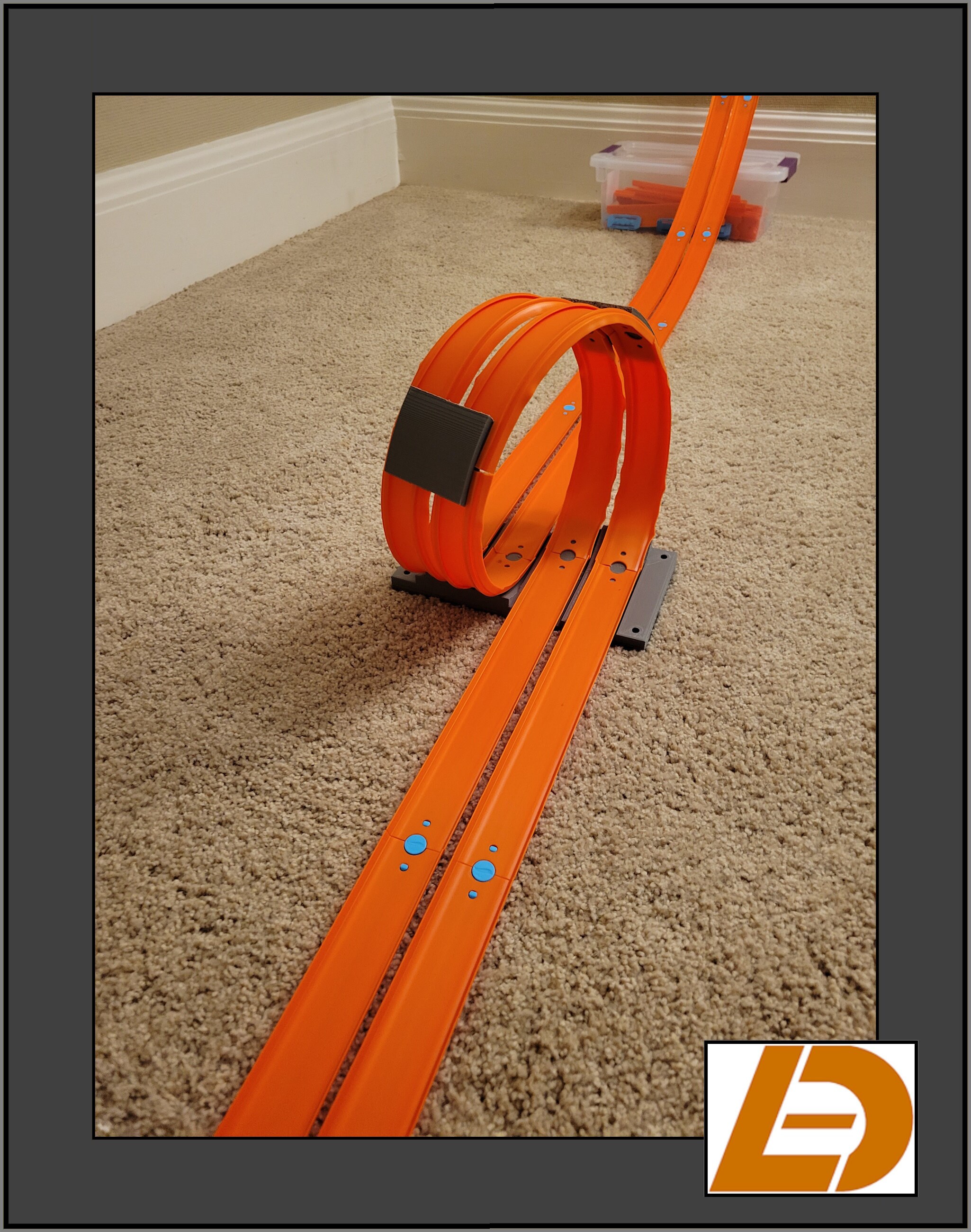 Dual-track Loop for Hot Wheels Cars and Monster Trucks (3D Printable ...