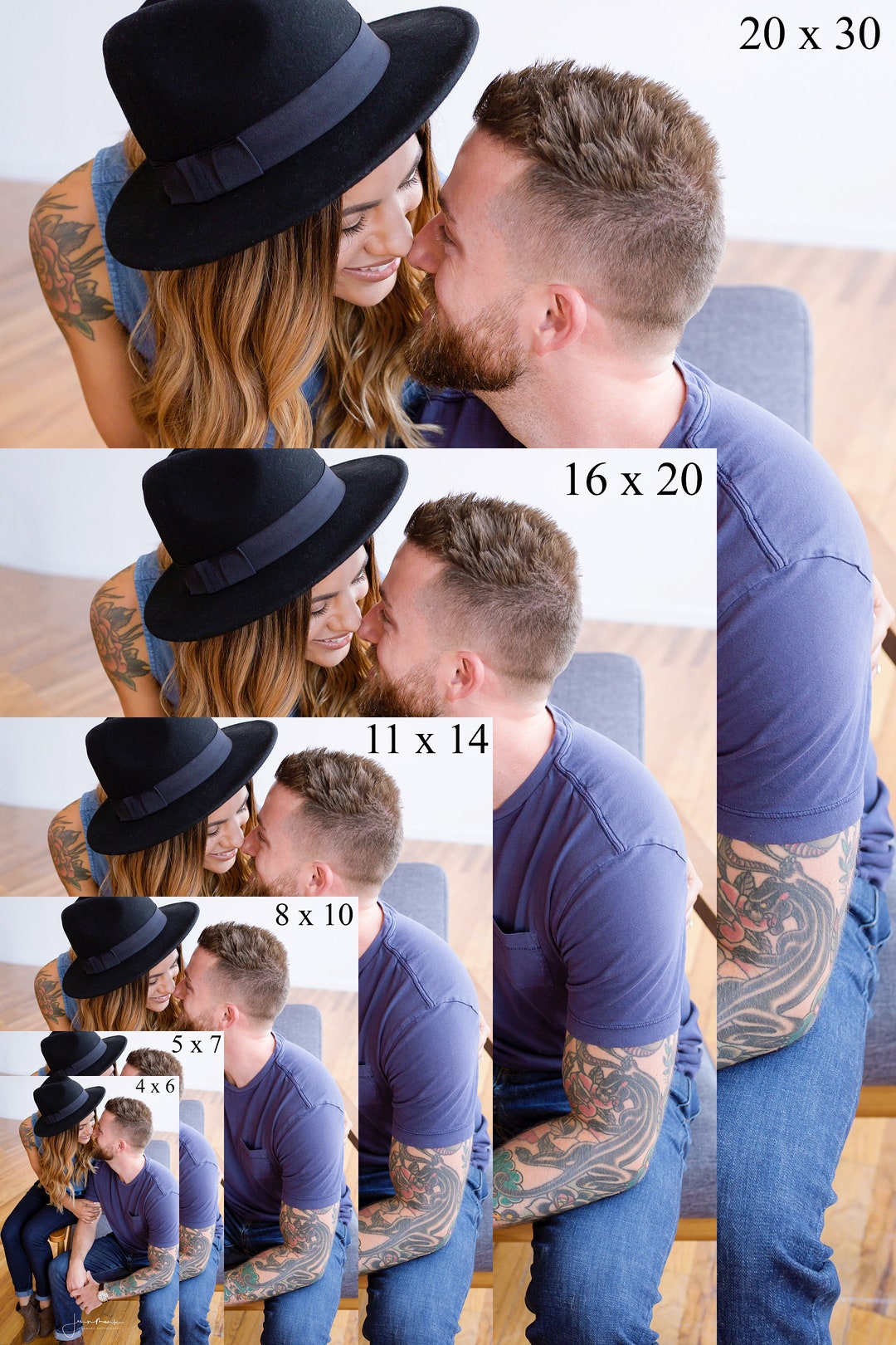 Ready to Print - Print Size Comparison Guide READY TO PRINT File ...