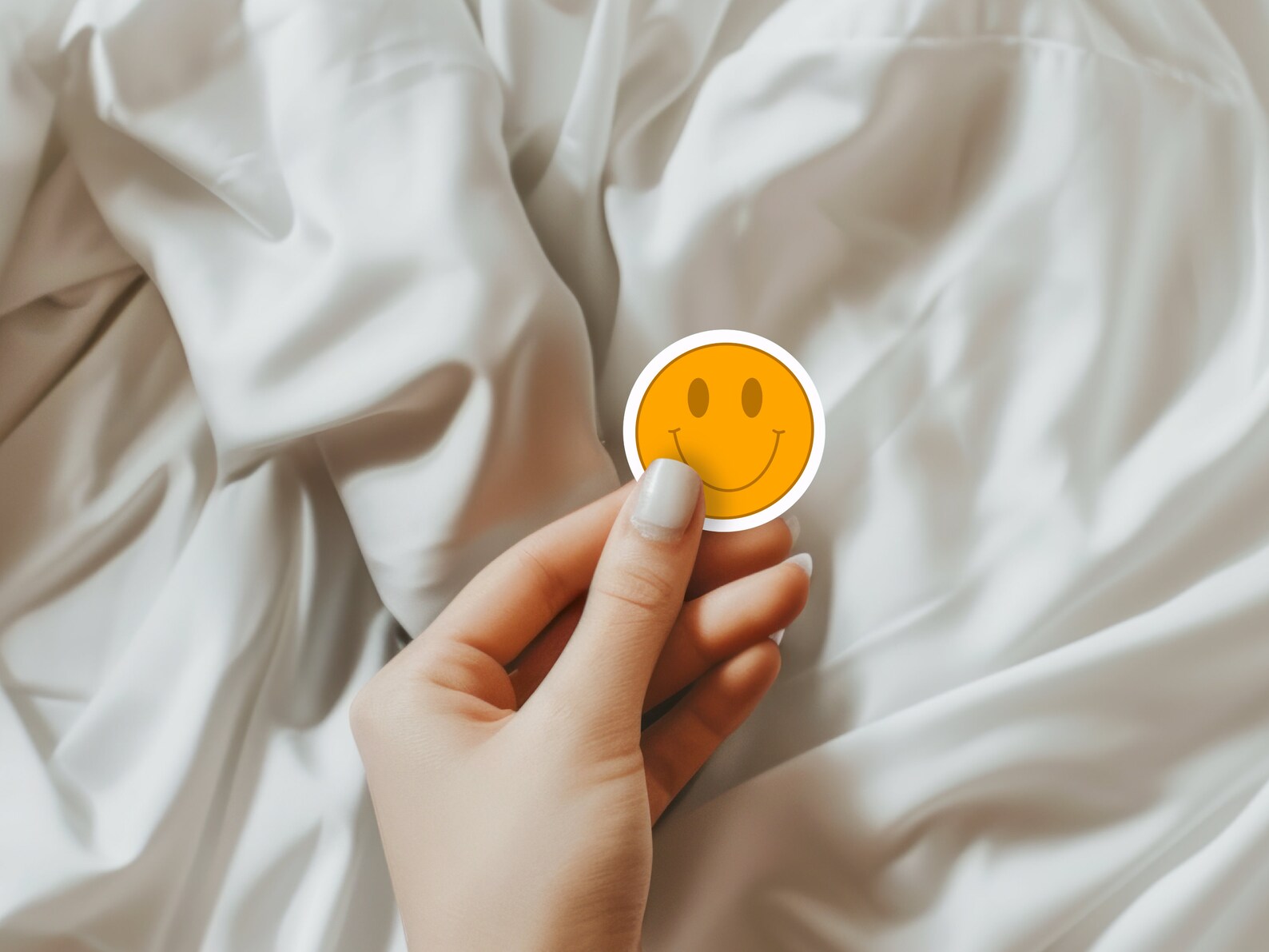 Neon Smiley Face Sticker Die Cut Vinyl Sticker, Cute Sticker, Laptop ...