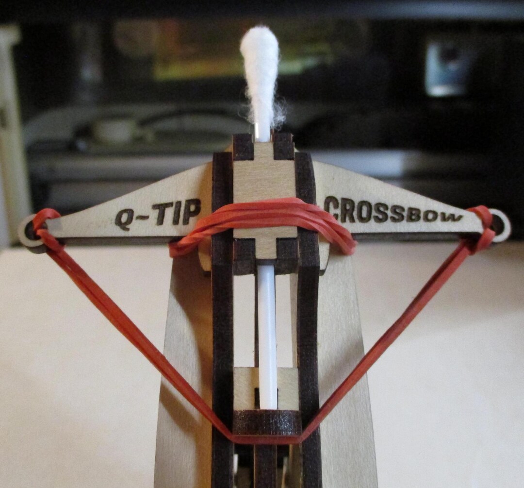 Laser Cut Your Own Q-tip Crossbow Toy SVG File for Glowforge - Etsy UK